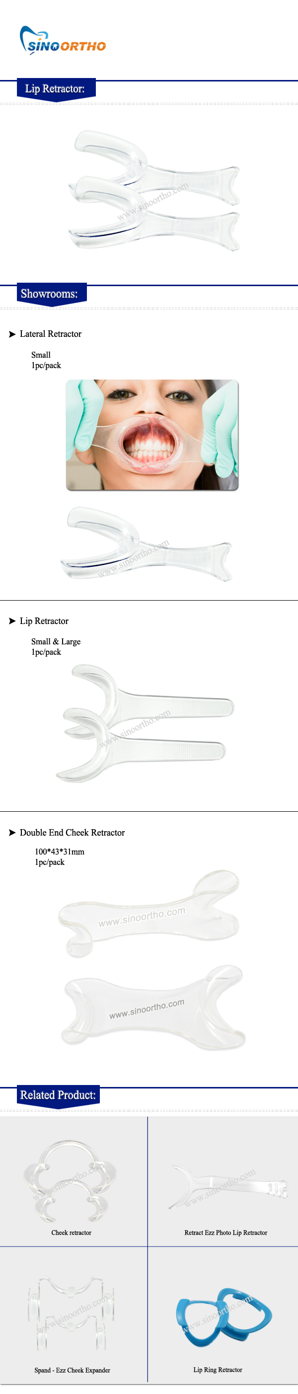 SINO ORTHO Orthodontic Lip Retractor - Buy Lip Retractor , Orthodontic ...